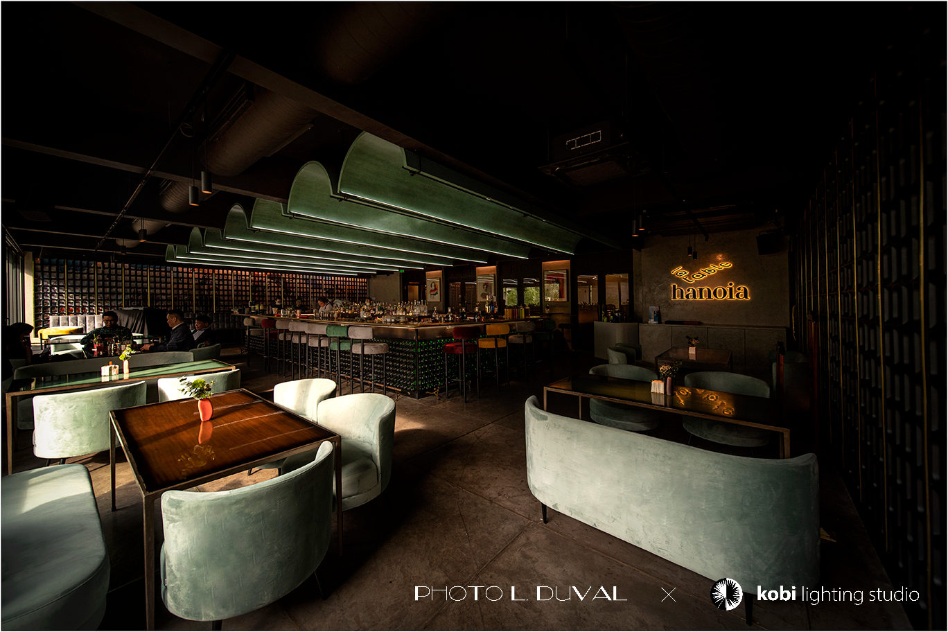 New lighting for the Hanoi central fine dining venue La Table Hanoia at ...